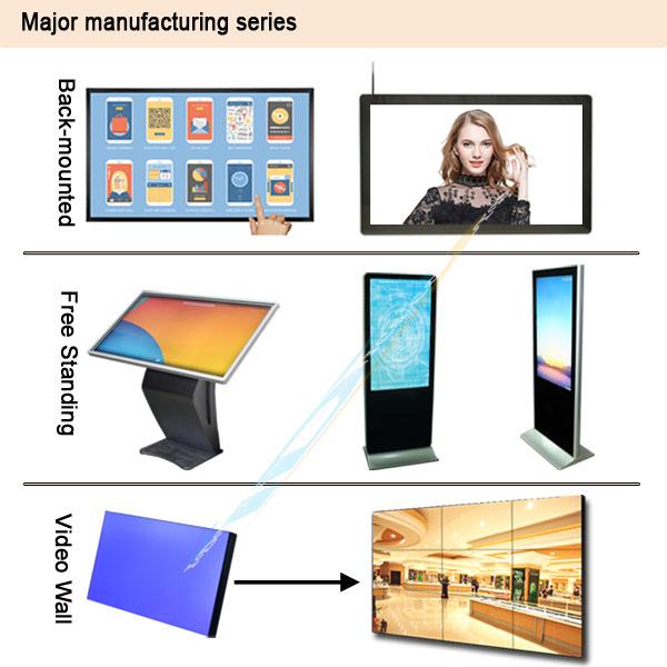 Smart Board Digital Signage LCD Video Wall 65Inch Indoor 3x3 Multi Screen