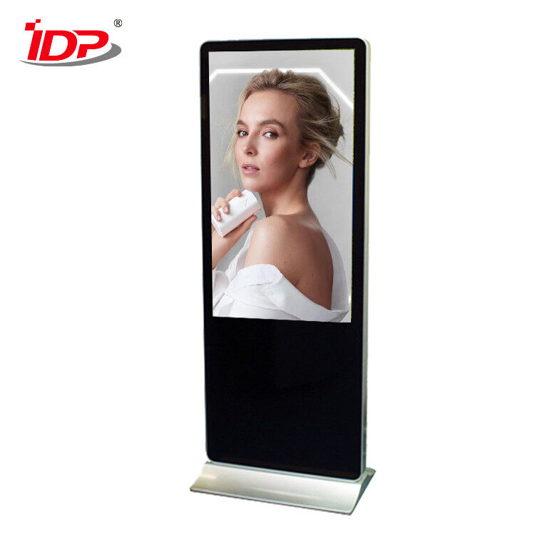 Single Sided 55 Inch Flat Panel Displays Floor Standing For Portrait Kiosks
