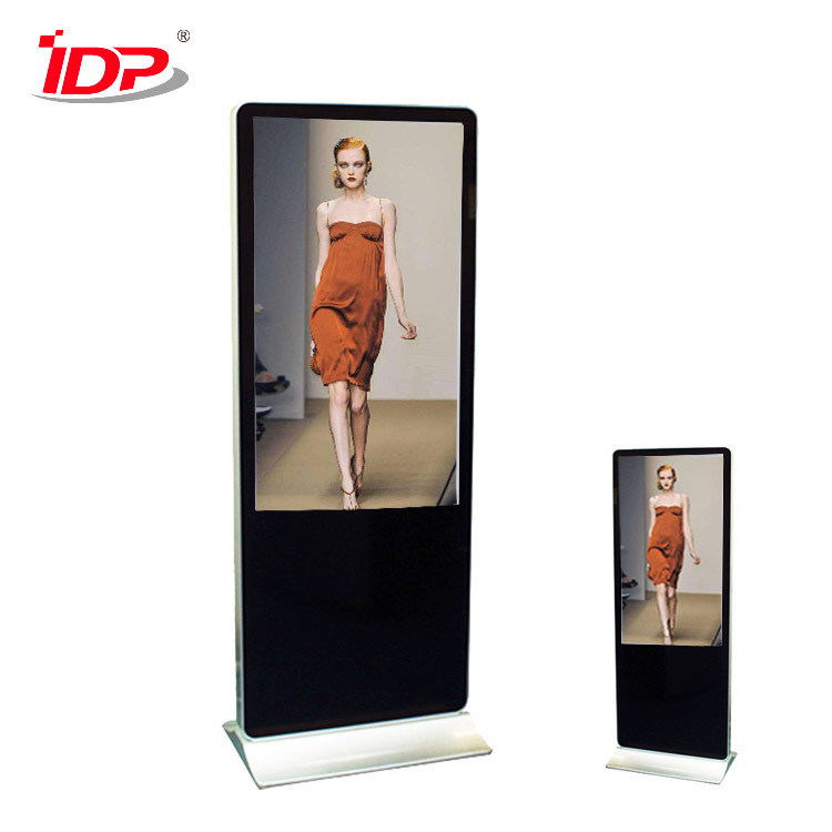 55 Inch Indoor Freestanding Displays High Brightness All in One Touch Kiosk