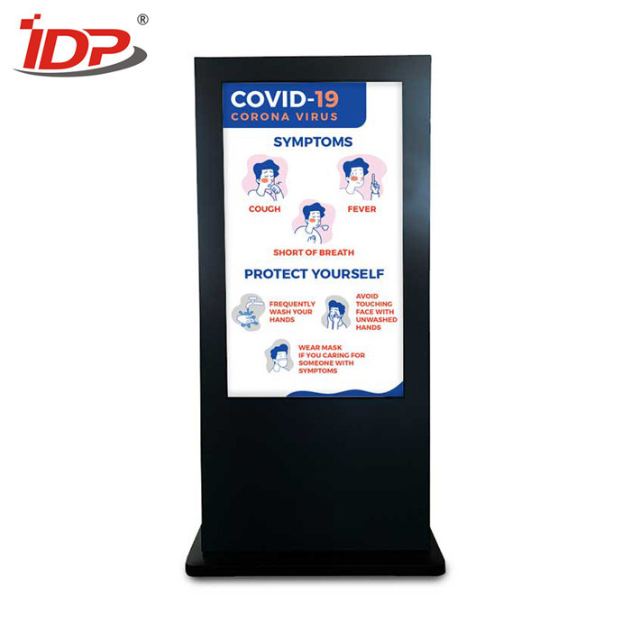 Freestanding 55 Inch Digital Signage 1920x1080 Smart Interactive Display