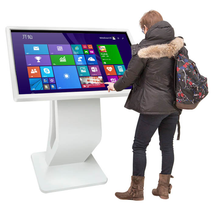 RAM 8GB Interactive Touch Kiosk 55'' Windows Os Indoor Full Screen ...