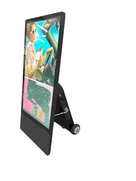 43 inch Easy-moving Outdoor Rechargable Touch Digital Signage