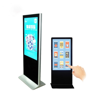 UHD 98 Inch LCD Touch Screen Kiosk RS232C Floor Standing Digital ...